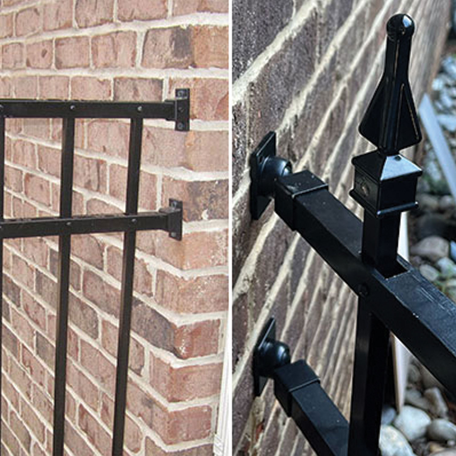 Aluminum Fence Wall Mount Brackets