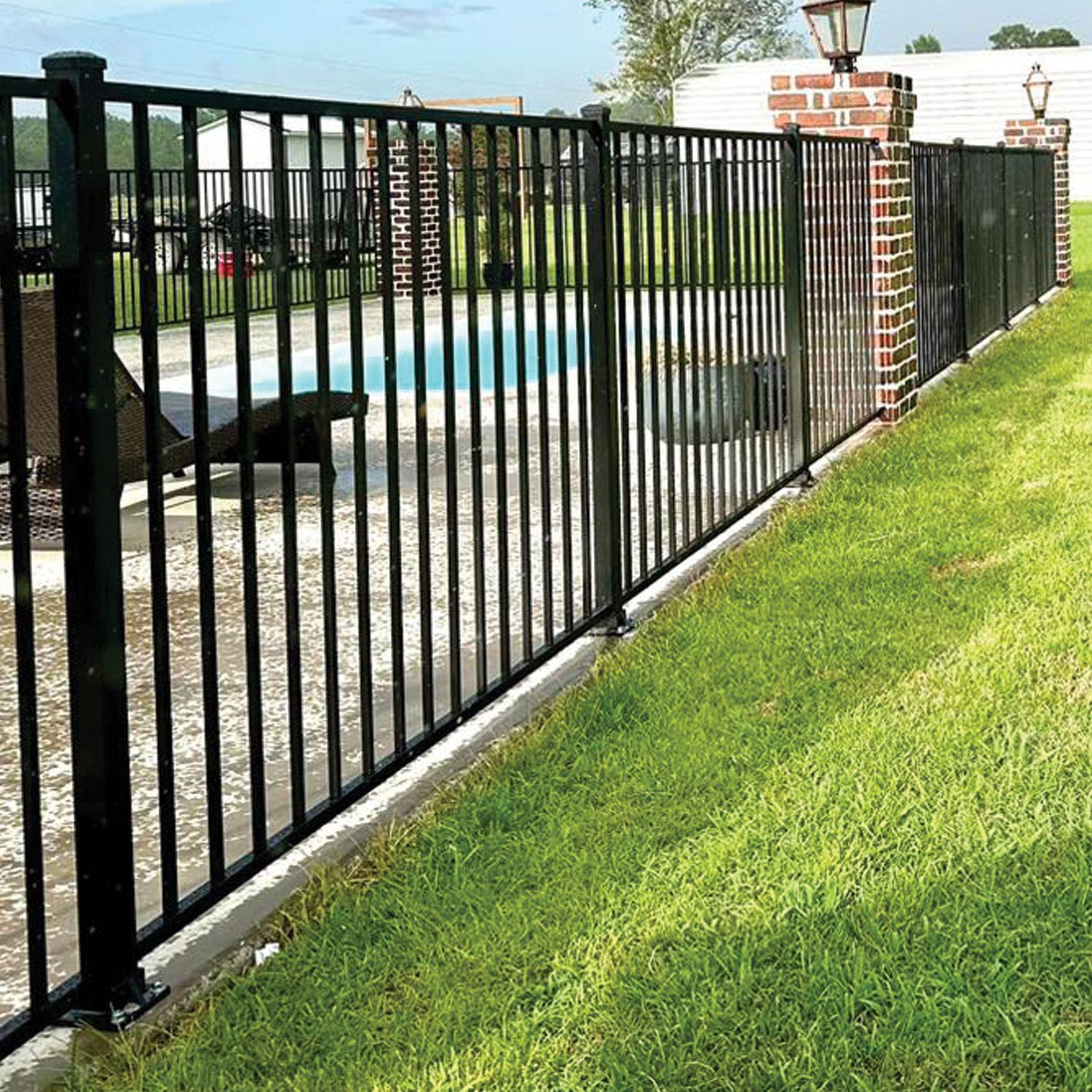 Aluminum Fence Wall Mount Brackets
