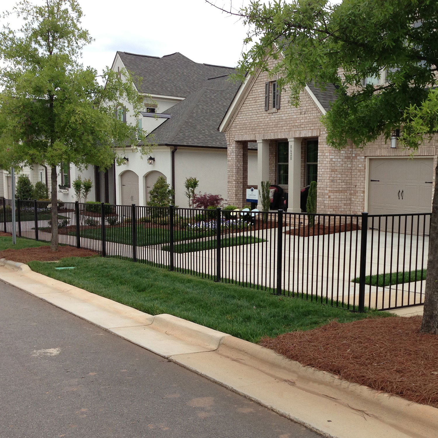 Two Rail Smooth Top Aluminum Fence Panel