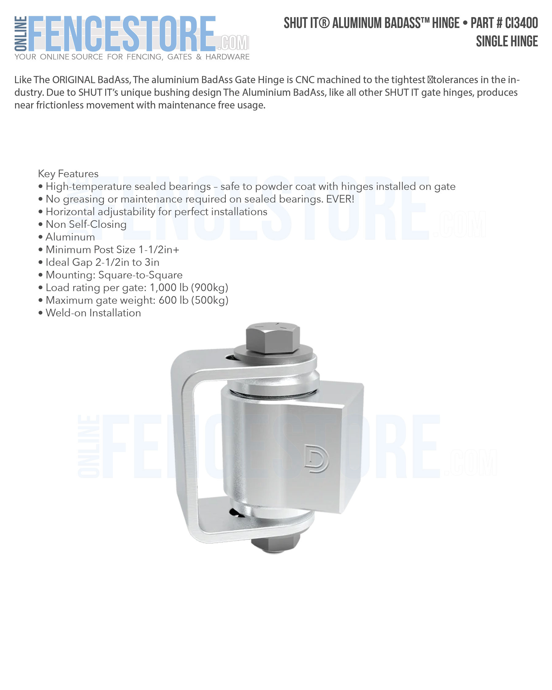 Gate Hardware For Aluminum Gates