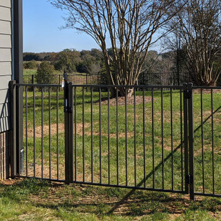 Two Rail Smooth Top Aluminum Gates