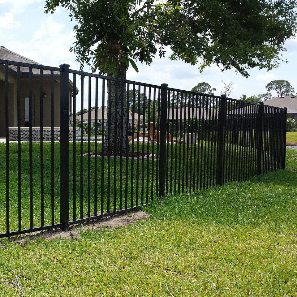 Two Rail Smooth Top Aluminum Fence Posts