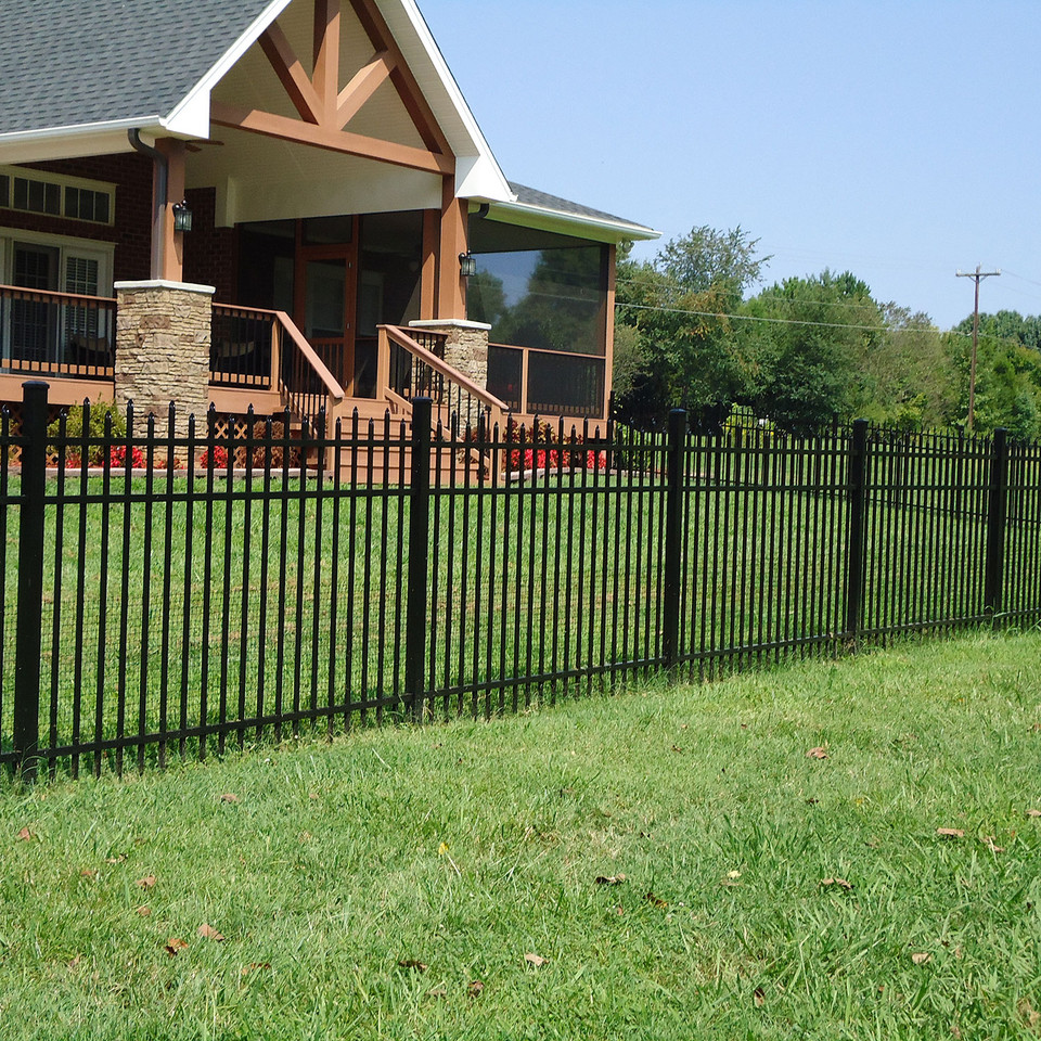 Staggered Spear Point Top Aluminum Fence Panel