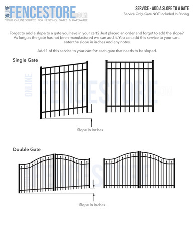 Add A Slope To An Aluminum Gate