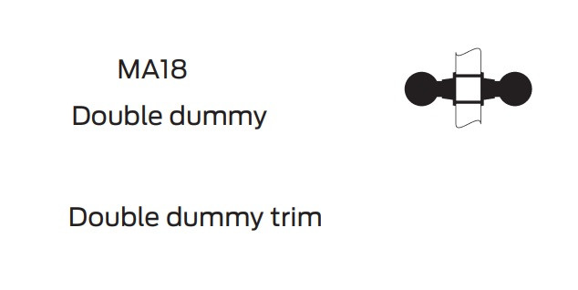 Falcon MA18 DG Double Dummy Mortise Lock