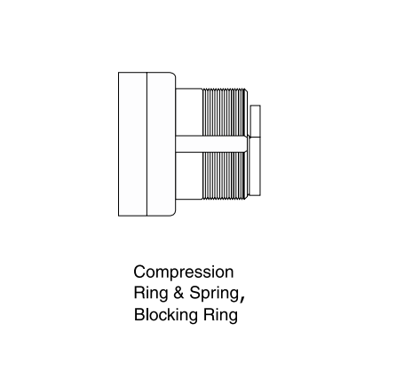Schlage 80-101 1-3/8" SFIC Mortise Housing, Less Core w/ Compression ...