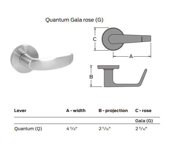 Falcon MA411P QG Asylum Mortise Lock