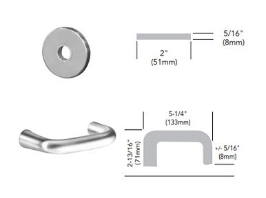 Sargent 60-8229 LNJ Dummy Trim Deadlock Mortise Lock, Accepts Large ...