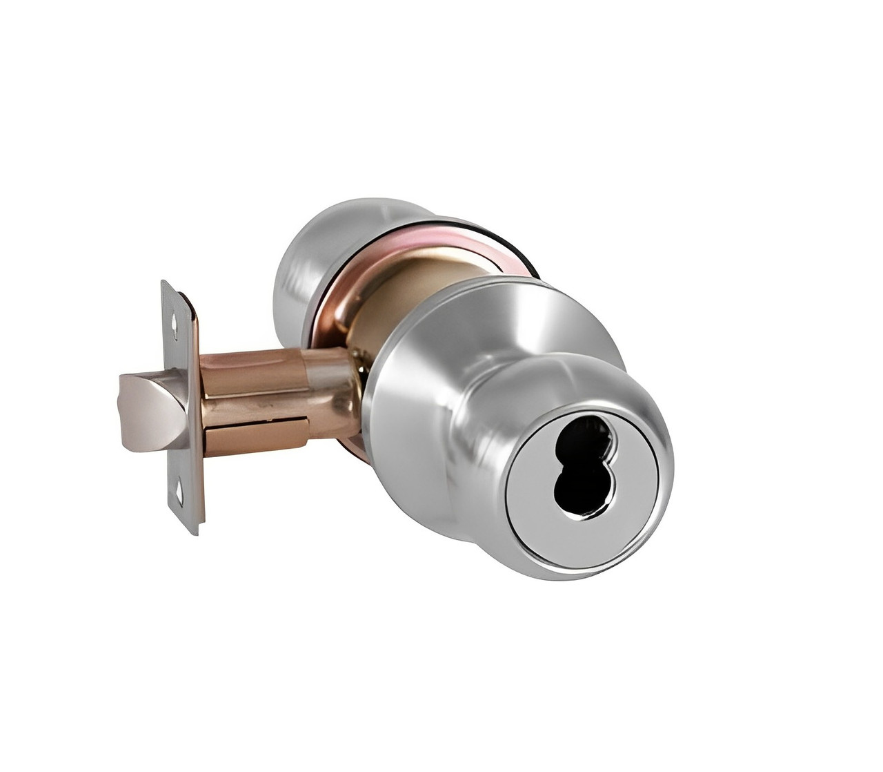 BEST 8K37D4CS3626 Grade 1 Storeroom Cylindrical Knob Lock, Satin Chrome