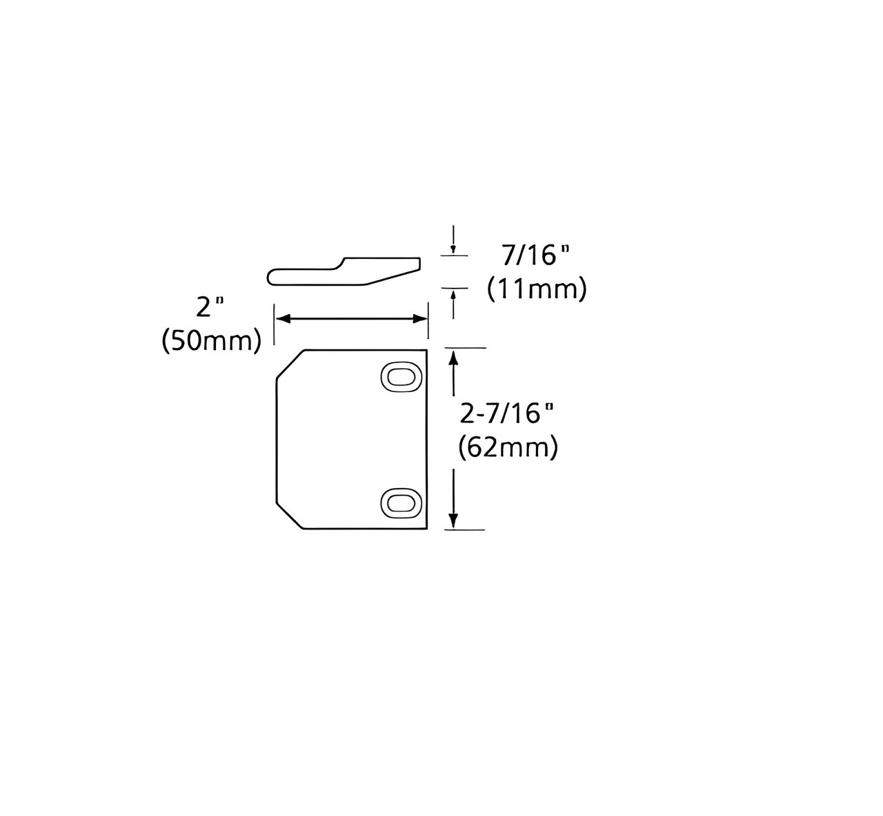 Sargent 644 BLACK Surface, Double Door Strike, 2828, 3828, 8800, 9800 ...