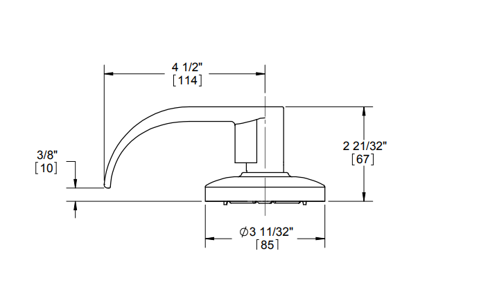 Hager 3553 ARC Grade 2 Entry Lever Set