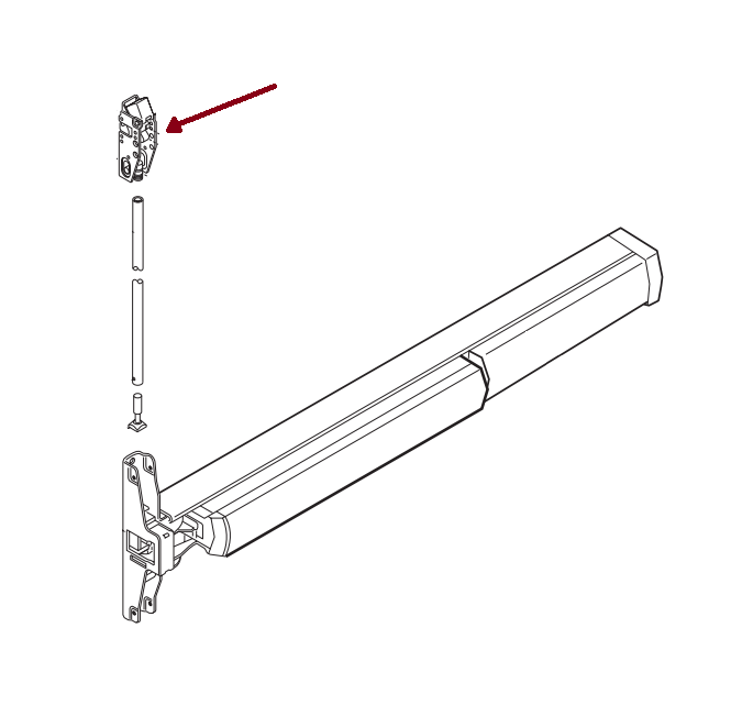 Corbin Russwin 650F56-8 ED5400A/ED5470B Top Latch
