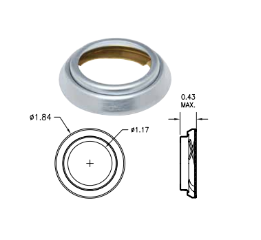 Kaba Ilco 861A Adjustable Spring Collar, 5/16" - 13/32"