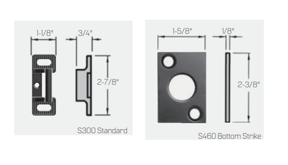 PHI Precision FL5214 Fire Rated Surface Vertical Rod Exit Device, No ...