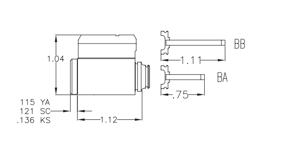 Kaba Ilco 15395GA-KD Cylindrical Knob and Lever Lock Cylinder, Sargent ...