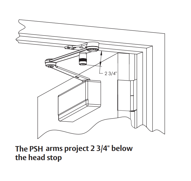 Sargent 25PSH Heavy Duty Parallel Hold Open Arm w/ Positive Stop