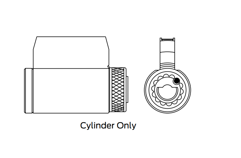 Schlage 22-002 C 6-Pin Conventional Deadlock Cylinder, C Keyway