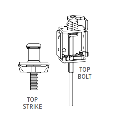Adams Rite 8211T-36 Surface Vertical Rod Exit Device, Less Bottom Rod