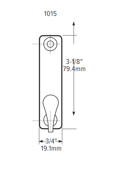 Adams Rite 1015-11-32 Turn Trim, Parallel Drive, 1-55/64" Spindle