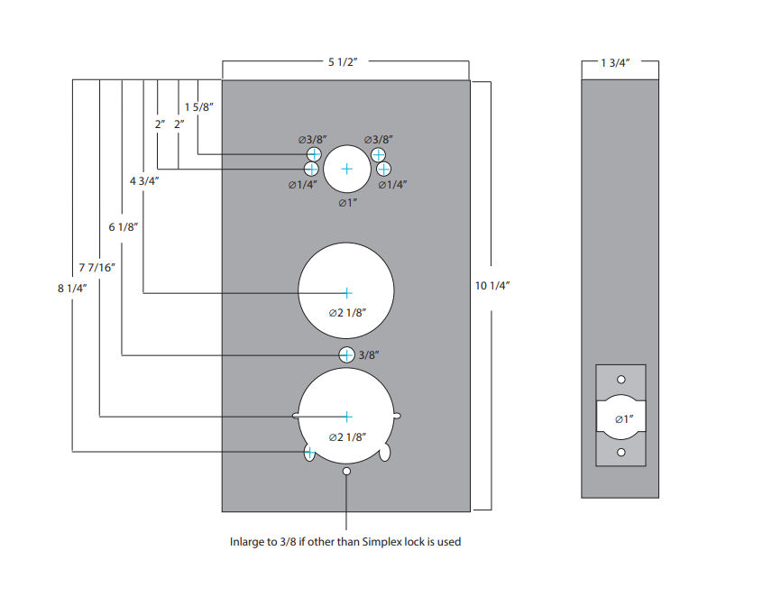 Keedex K-BXSIM Steel Weldable Gate Box
