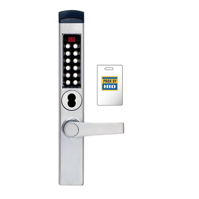 Dormakaba E-Plex E3766BNL Narrow Stile Lever Trim for Mortise Deadbolts ...