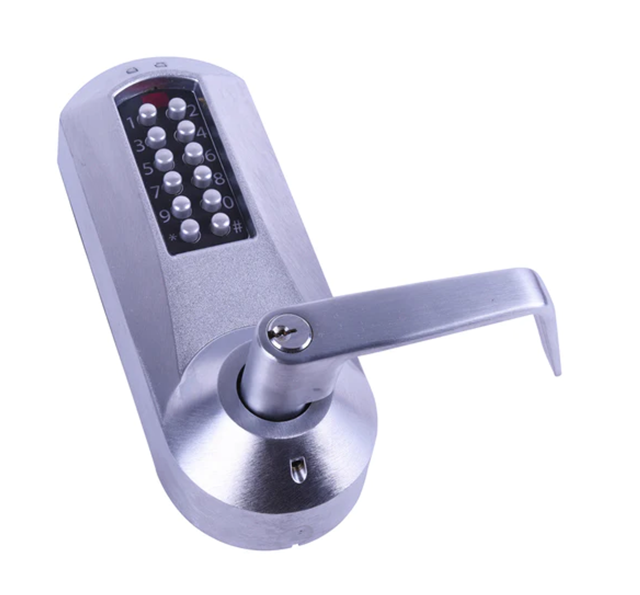 Dormakaba E-Plex E5231 Electronic Pushbutton Cylindrical Lock w/ 2-3/4" Backset