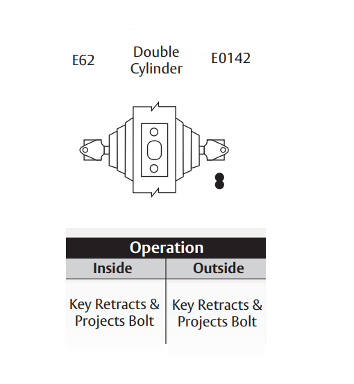 Arrow E62 Grade 2 Double Cylinder Deadbolt