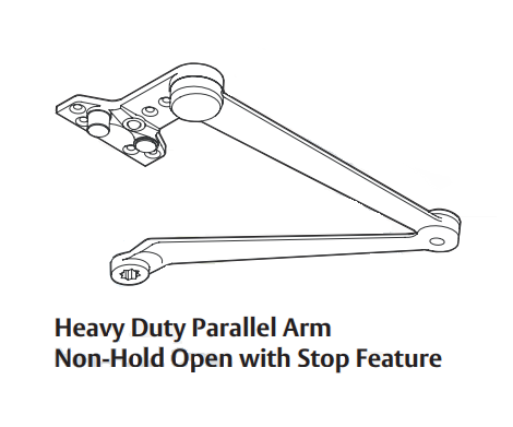 Arrow DCN516-2 Grade 1 Stop Surface Closer, Tri Mount Push or Pull Side ...