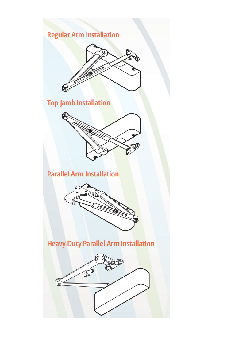 Arrow DCN516-3 Hold Open and Stop Surface Closer, Tri Mount Push or ...