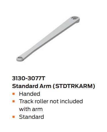 LCN 3133-STD Concealed Standard Track Door Closer, In Door, Size 3