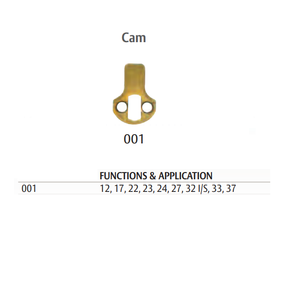 Arrow MC61-3-001 1-1/2" Mortise Cylinder w/ Arrow "A" Keyway, Standard ...