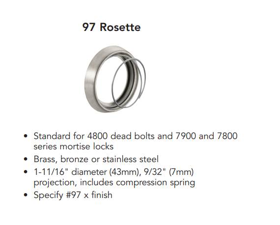 Sargent 70-46 26D 1-3/4" 6 or 7-pin SFIC Mortise Housing w/ Disposable ...