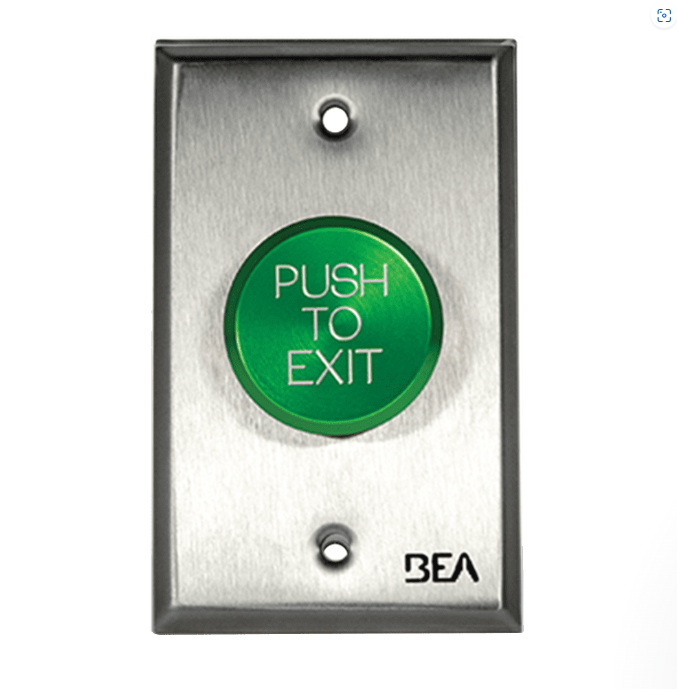 BEA 10ACPBDA12 Pneumatic Pushbutton, Single Gang plate w/ 1-5/8" Green ...