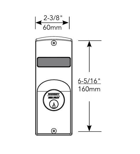 Sargent V44-8225 LNJ 26D Dormitory/Exit Mortise Lock w/ Both Sides ...