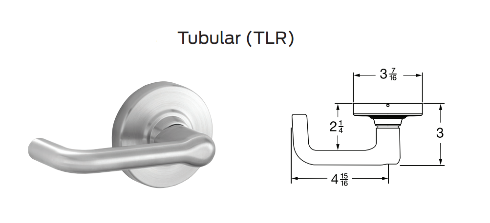 Schlage ND70PD TLR Heavy Duty Classroom Lever Lock, Tubular Style