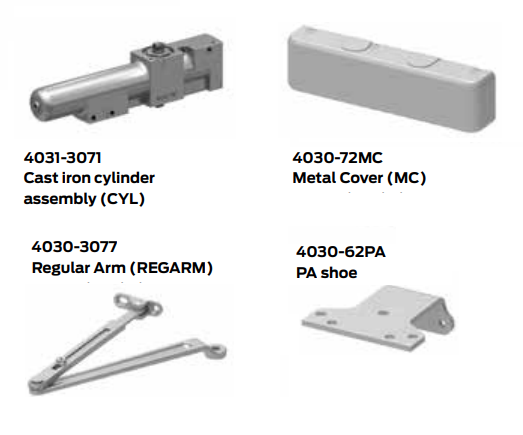 LCN 4031 Rw/PA Heavy Duty Door Closer