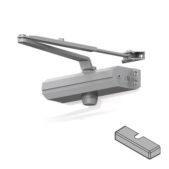 Falcon SC61A HW/PA AL SLIM Door Closer - Regular Arm with parallel arm ...