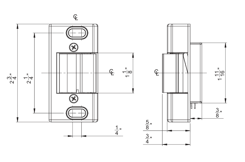 Trine 3275VRP-LC Electric Strike for Vertical Rods