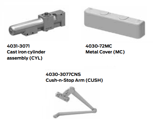 LCN 4031-CUSH Heavy Duty Door Closer w/ Cush-n-Stop Arm