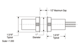 Schlage Electronics 679-05HM Magnetic Door Position Switch, Concealed ...