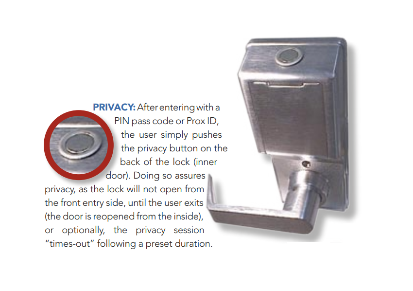 Alarm Lock DL4100 Trilogy Digital Keypad Lock w/ Privacy Feature and ...