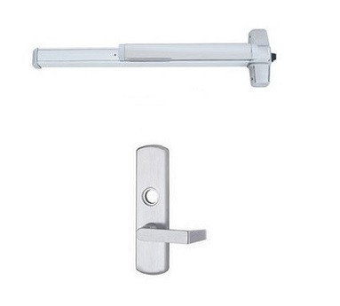 Von Duprin 98L-NL Rim Panic Exit Device, with 996L-NL Night Latch Trim