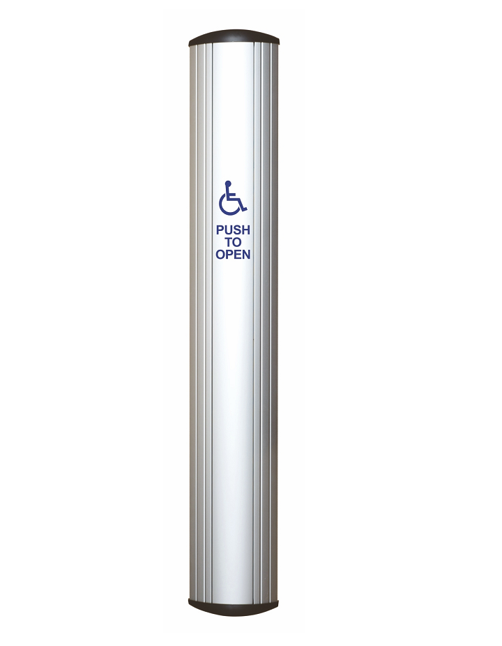 Camden CM-7536/4 36" Column Push Plate Switch, Push to Open Text ...