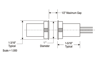 Schlage Electronics 679-05HM Magnetic Door Position Switch, Concealed ...