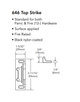 Sargent 56-NB8710 Top Latch Surface Vertical Rod Exit Device w ...
