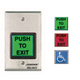 Securitron EEB2 Emergency Exit Button, Single Gang, Stainless Steel