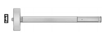 PHI Precision 2103 Rim Exit Device, Key Retracts Latchbolt Prep (No Trim)