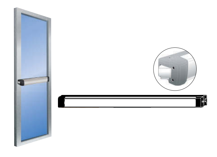 Adams Rite P8800 Narrow Stile Pullman Rim Exit Device for Aluminum Doors