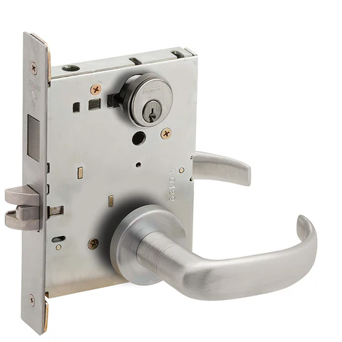 Schlage L9496 17A Corridor w/ Deadbolt Mortise Lock, 17 Lever and A Rose