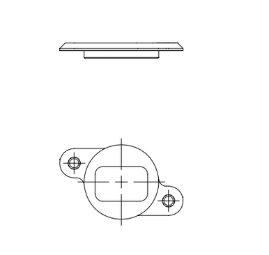 Sargent 640 BLACK Top & Bottom Strike, AD8400, AD8600, Black
